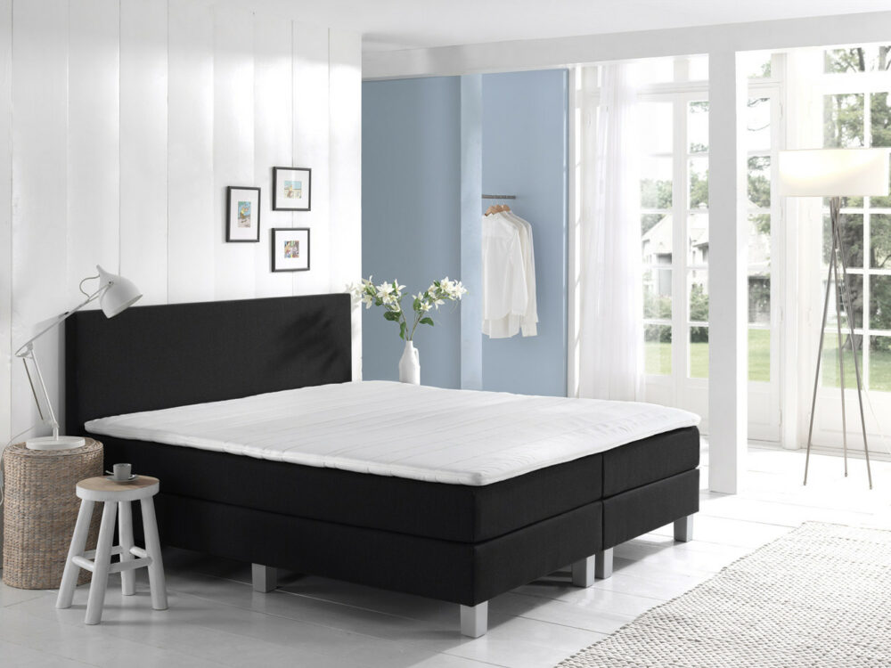 Boxspring Eefje - Zwart - 180 x 200 cm - 1Bed.nl